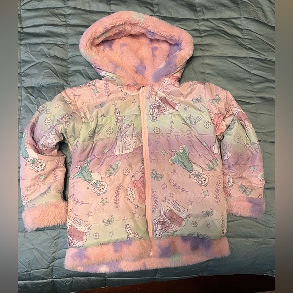 Disney | Jackets & Coats | Disney Princess Reversible Jacket 4t | Poshmark